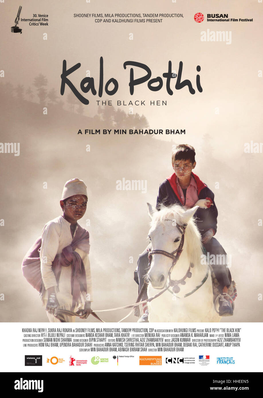 THE BLACK HEN, (aka KALO POTHI), Swiss poster in English, from left ...