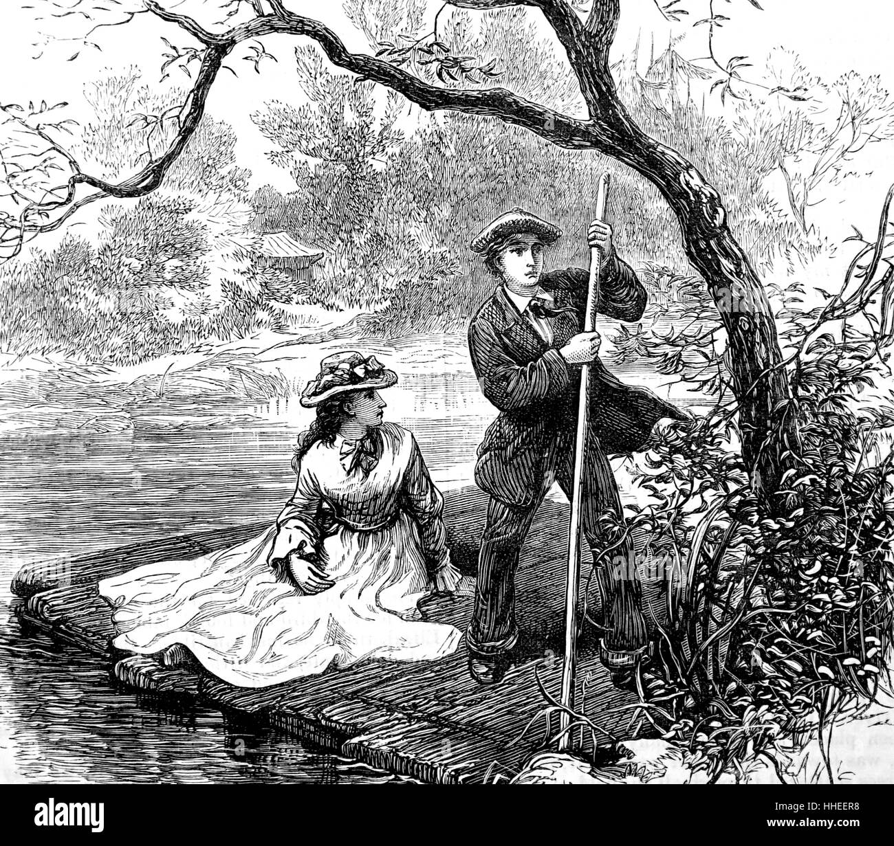 19th century fashion man woman hi-res stock photography and images - Alamy