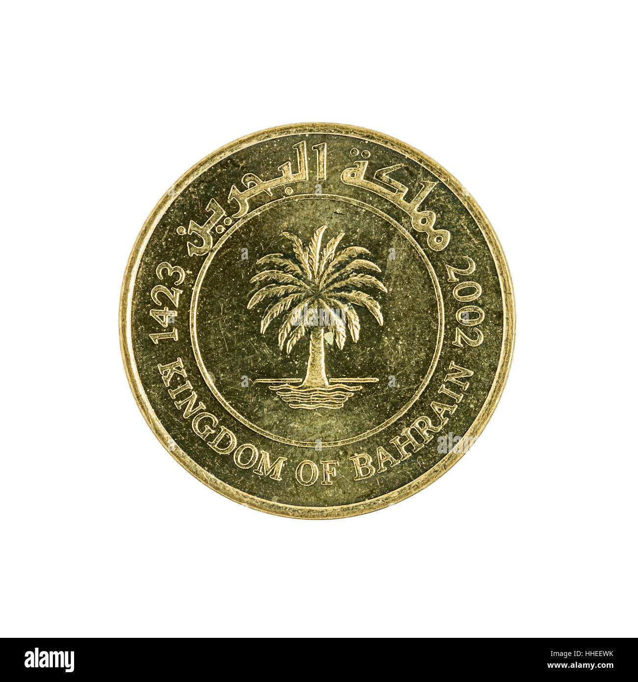 Ten bahraini fils coin, 2002 Stock Photo - Alamy