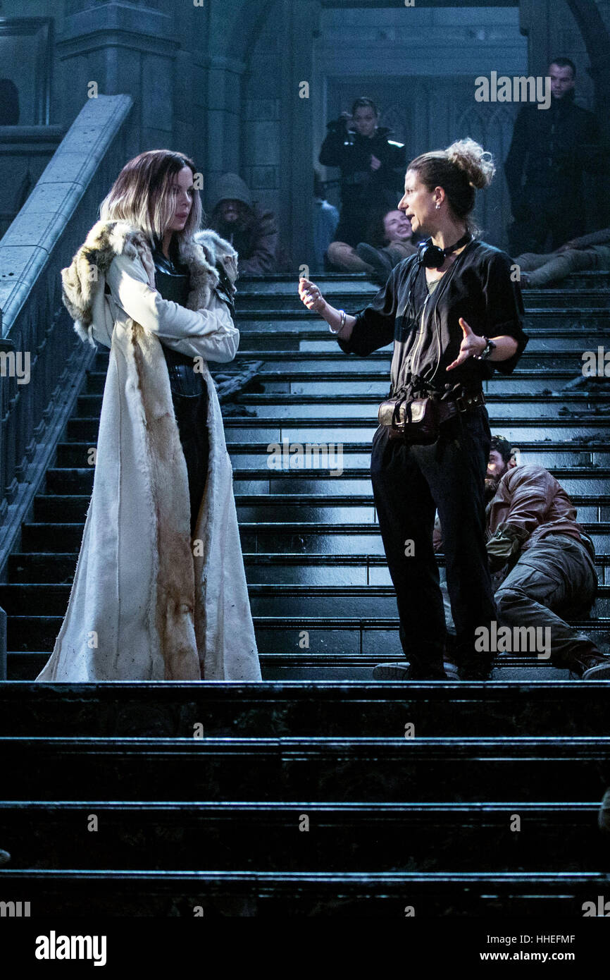 UNDERWORLD: BLOOD WARS, from left, Kate Beckinsale, director Anna ...