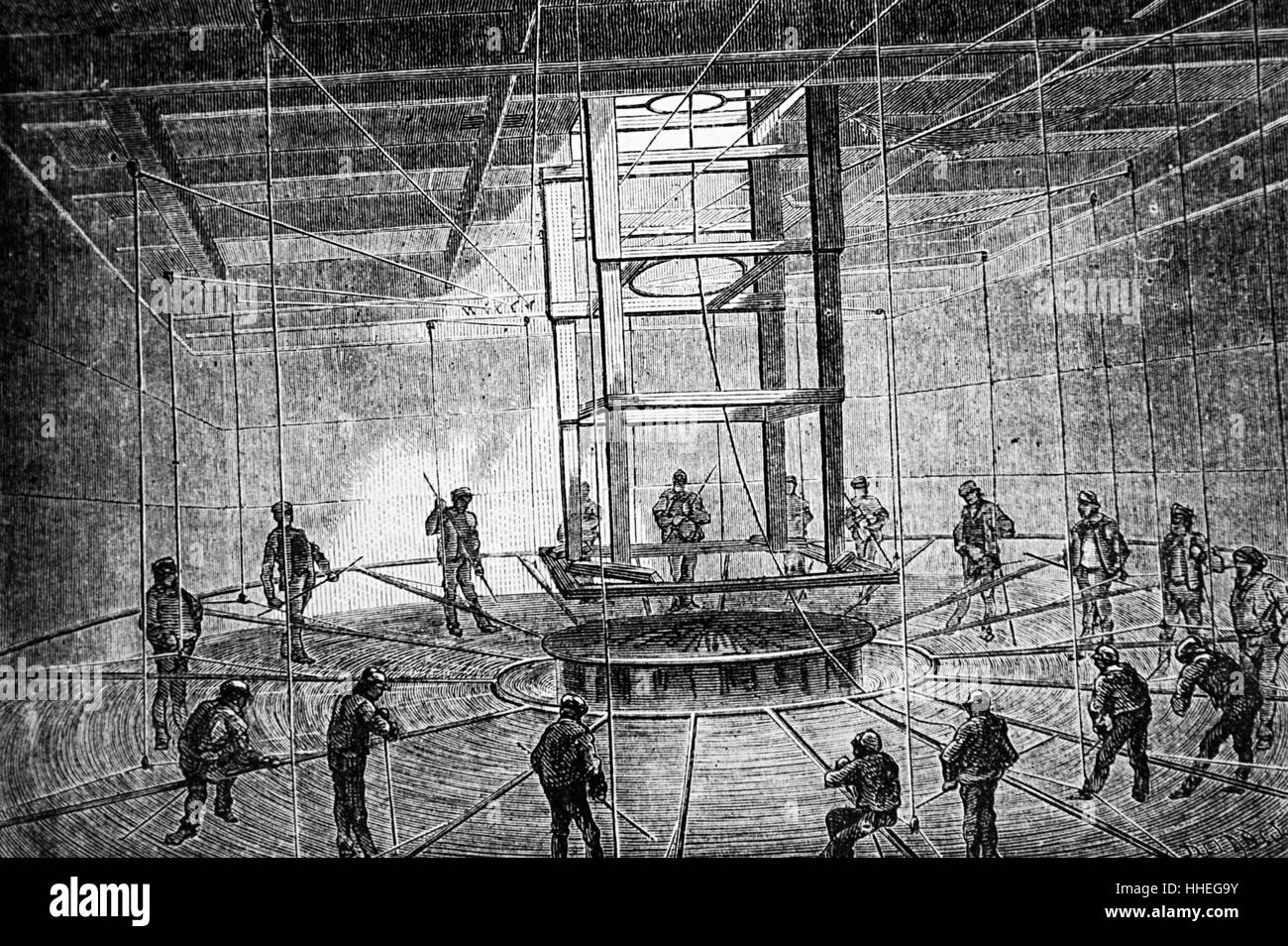 Engraving depicting the 'Great Eastern' used during the creation of the ...