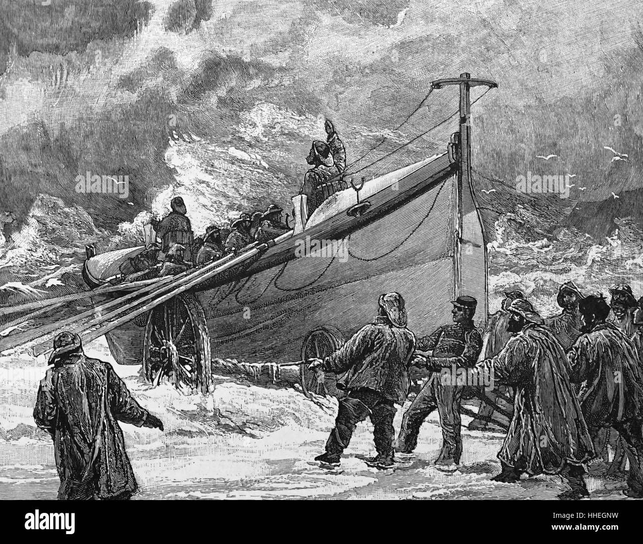 19th century lifeboat hi-res stock photography and images - Alamy