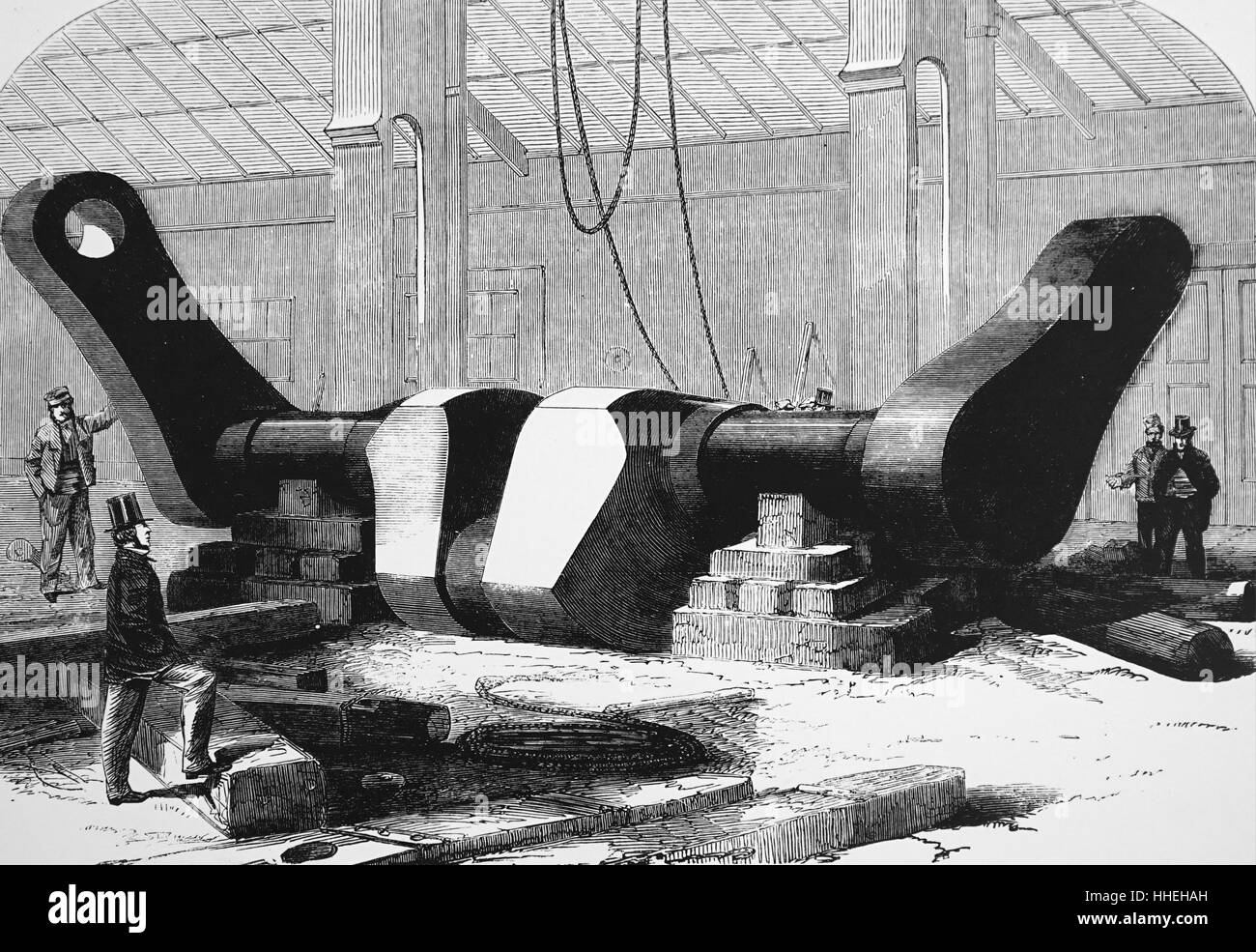 Engraving depicting the 'Great Eastern' used during the creation of the ...