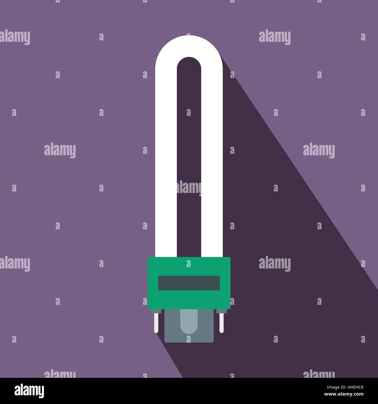 Fluorescence lamp icon in flat style Stock Vector Image & Art - Alamy