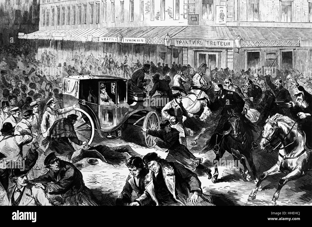 Engraving depicting riot in st petersburg hi-res stock photography and ...