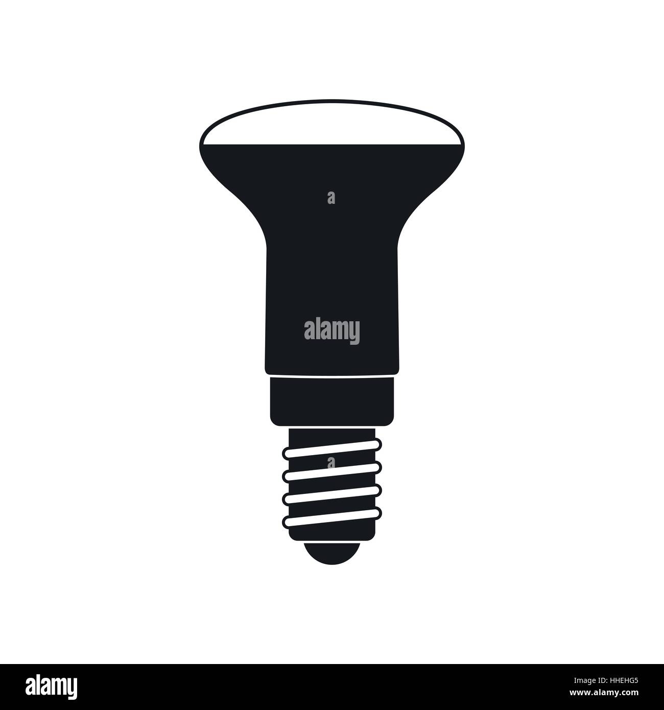 LED bulb icon, simple style Stock Vector Image & Art - Alamy