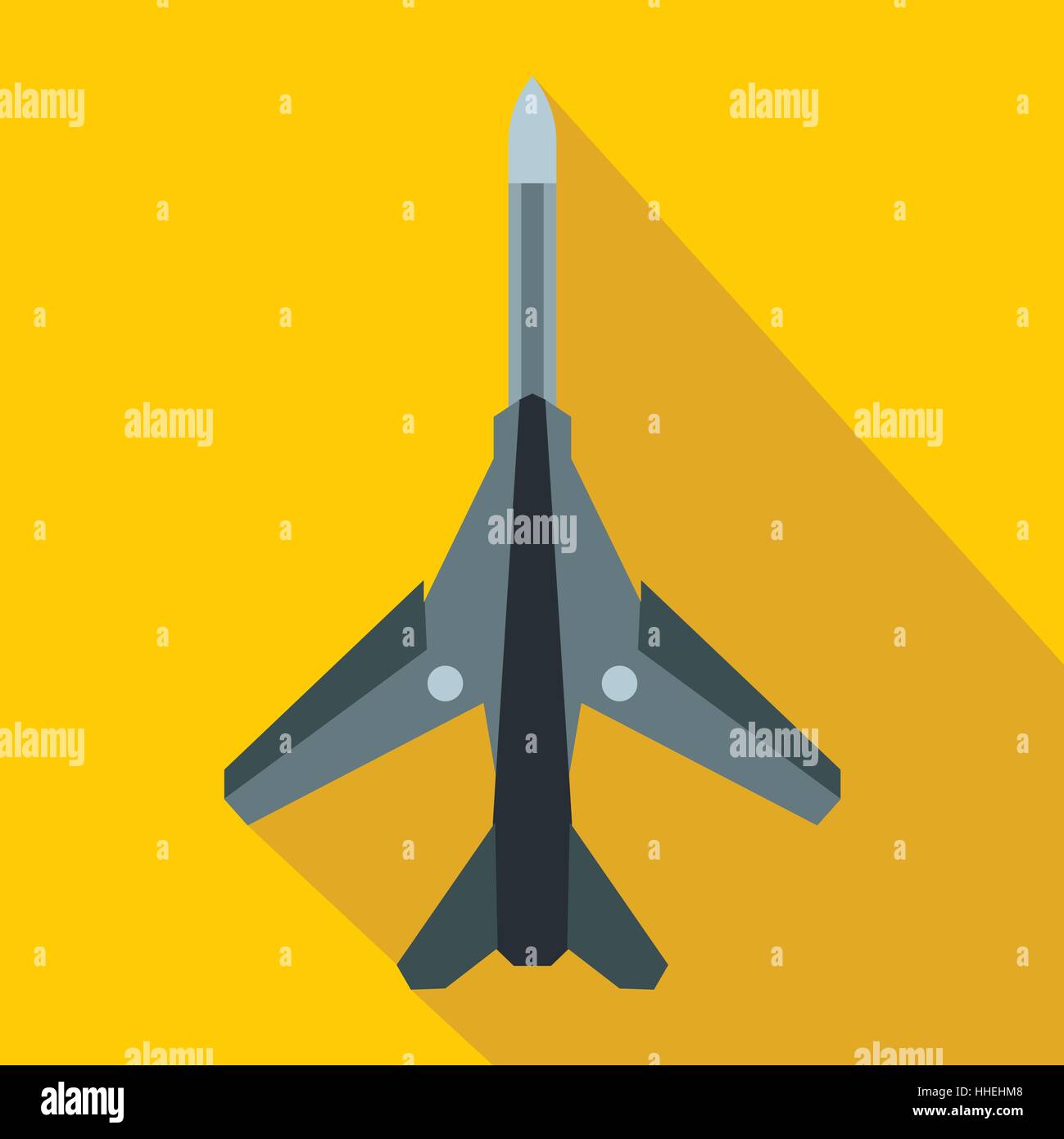 Fighter jet icon, flat style Stock Vector Image & Art - Alamy