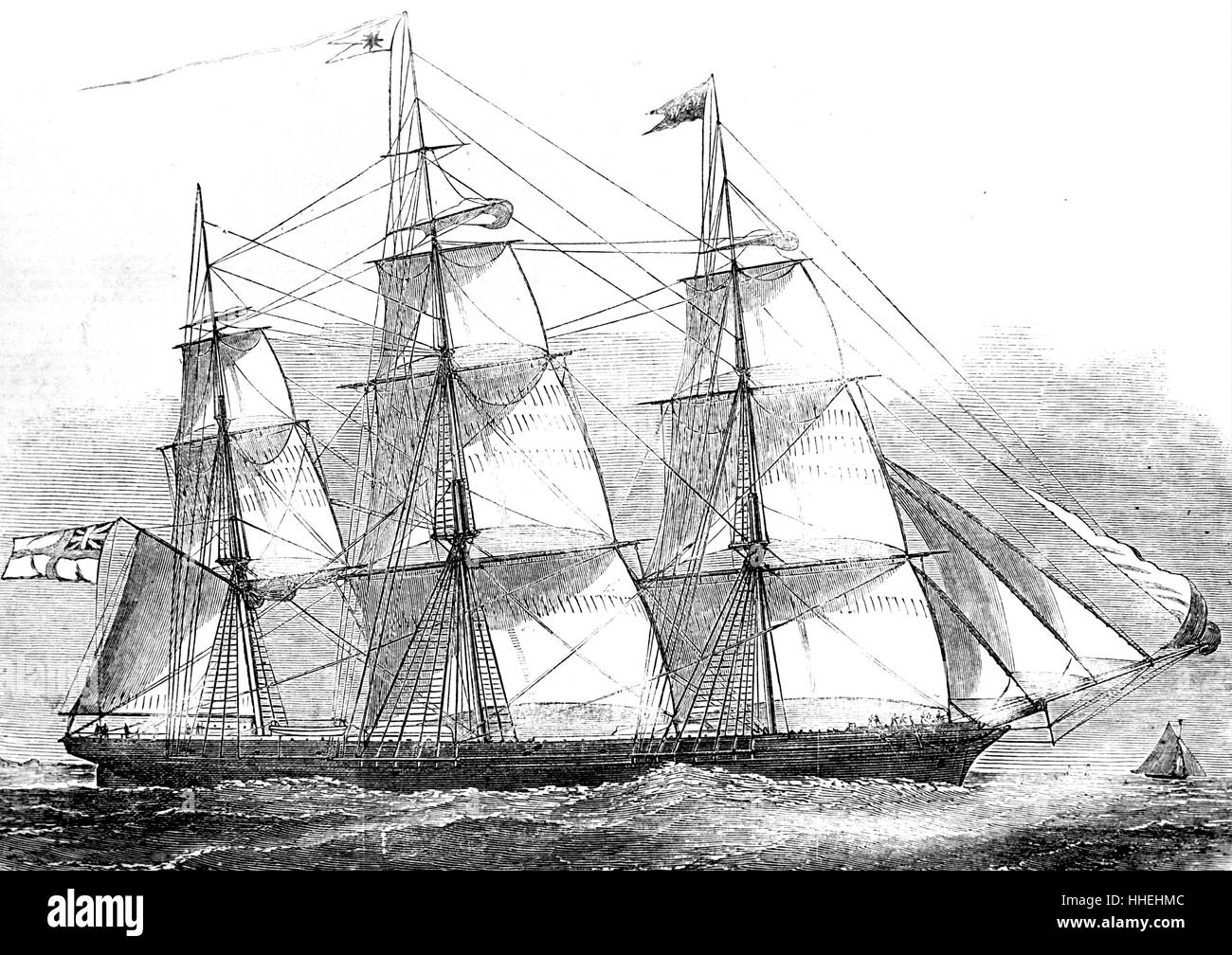 The Clipper 'The Gauntlet', an iron clipper built on the Clyde for the ...