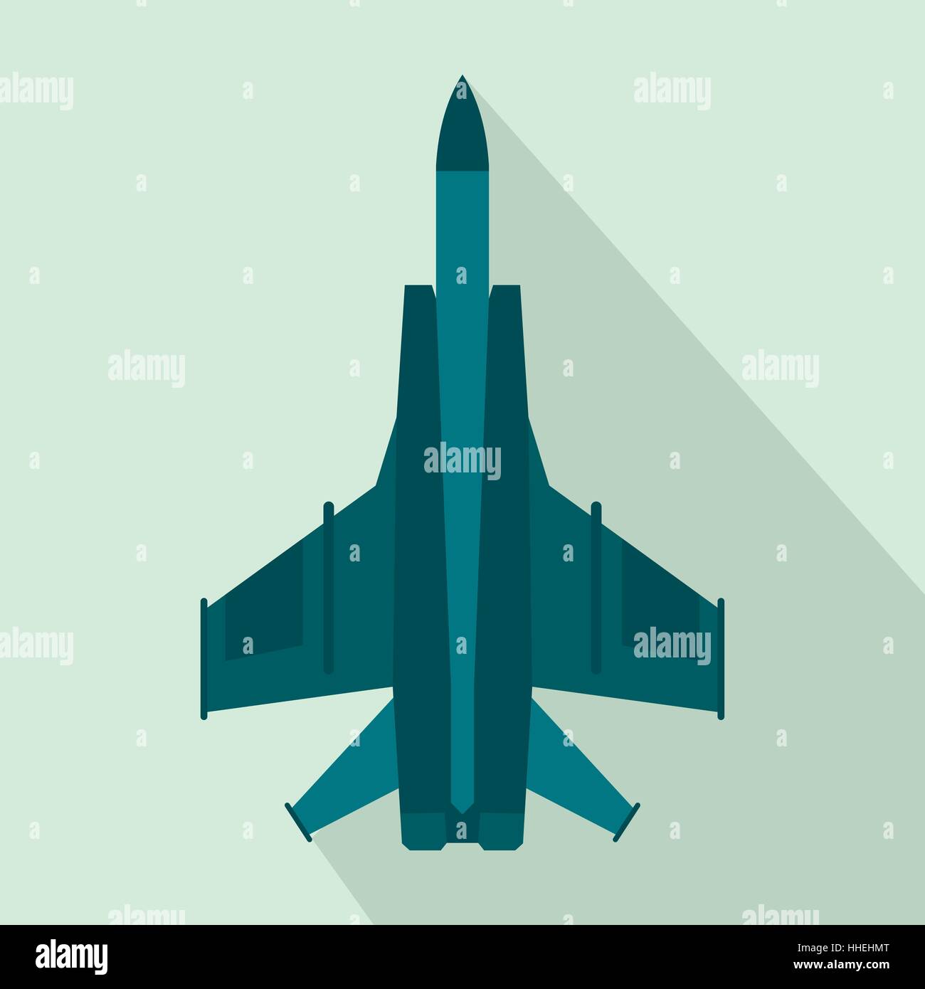 Fighter jet icon in flat style Stock Vector Image & Art - Alamy