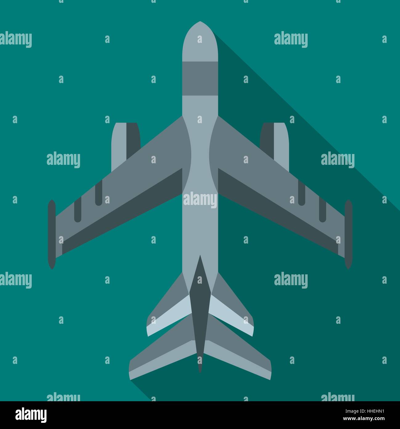 Military fighter jet icon, flat style Stock Vector Image & Art - Alamy