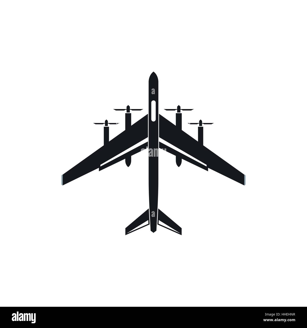 Fighter plane icon, simple style Stock Vector Image & Art - Alamy