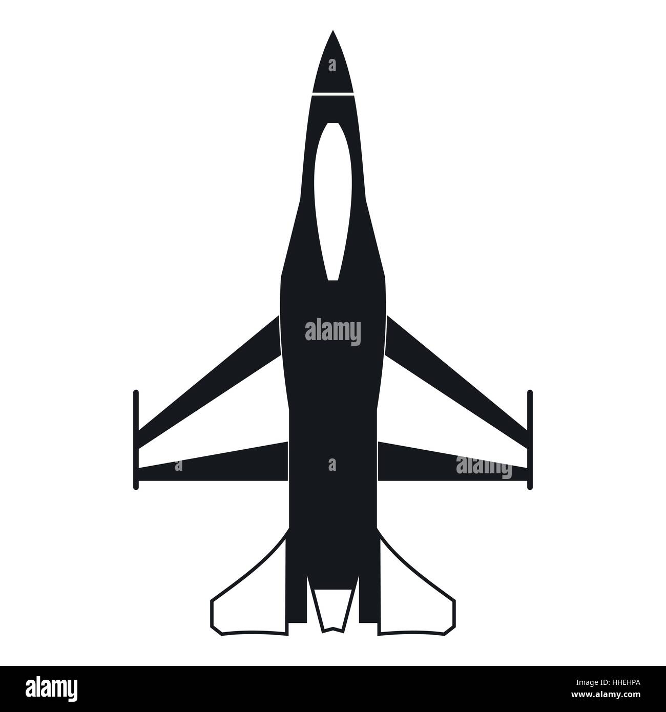 Fighter jet icon, simple style Stock Vector Image & Art - Alamy