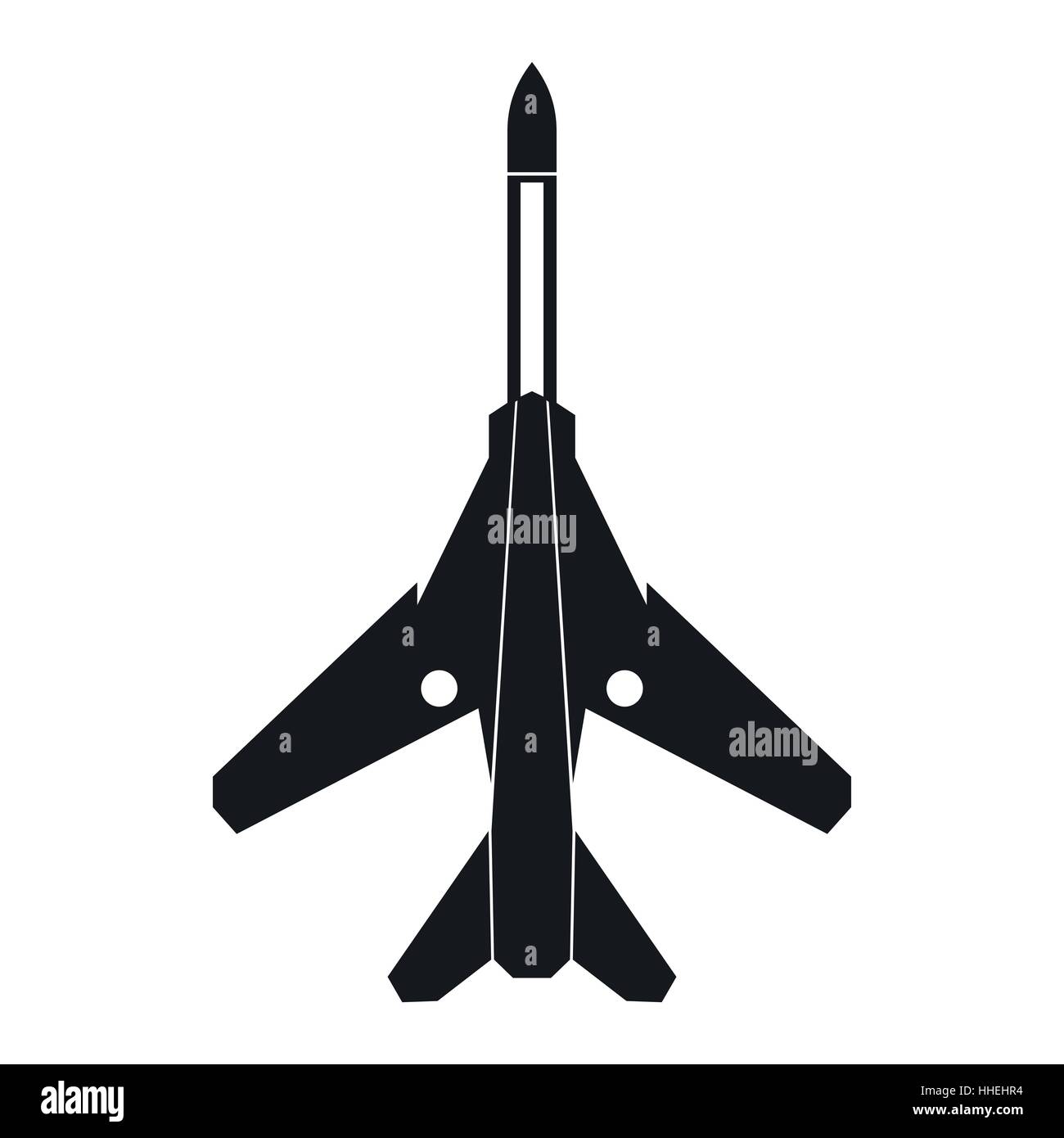Fighter jet icon, simple style Stock Vector Image & Art - Alamy