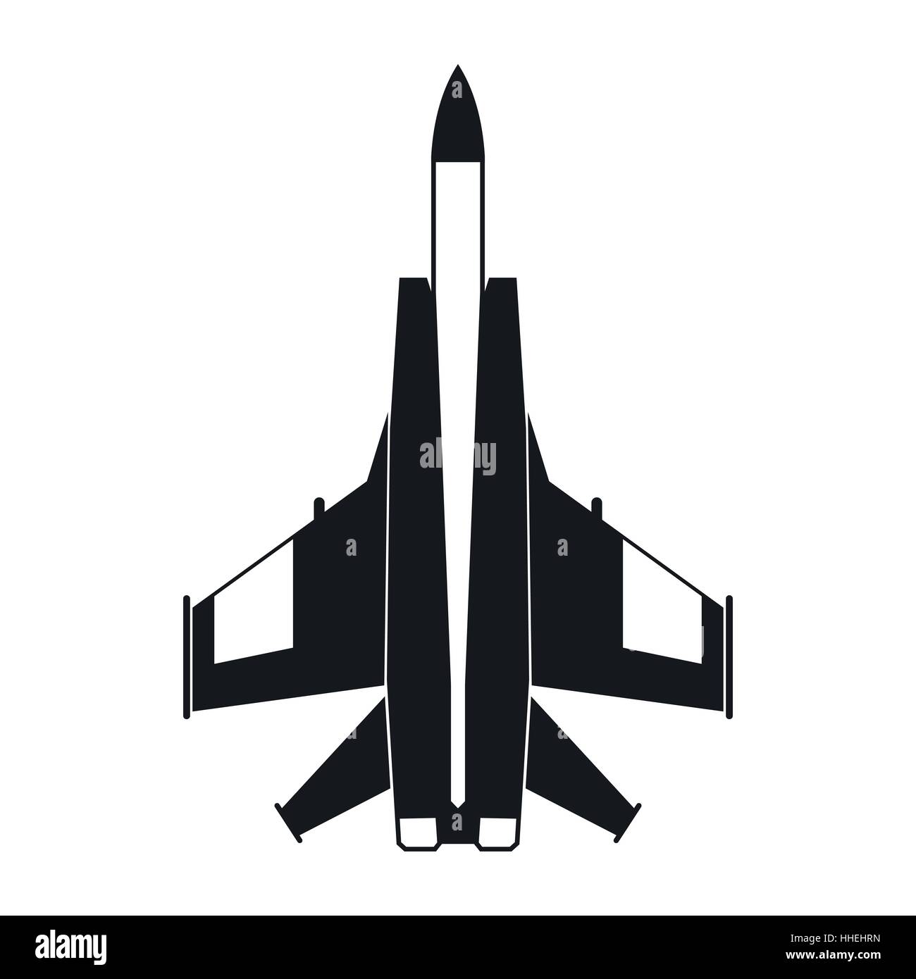 Fighter jet icon, simple style Stock Vector Image & Art - Alamy
