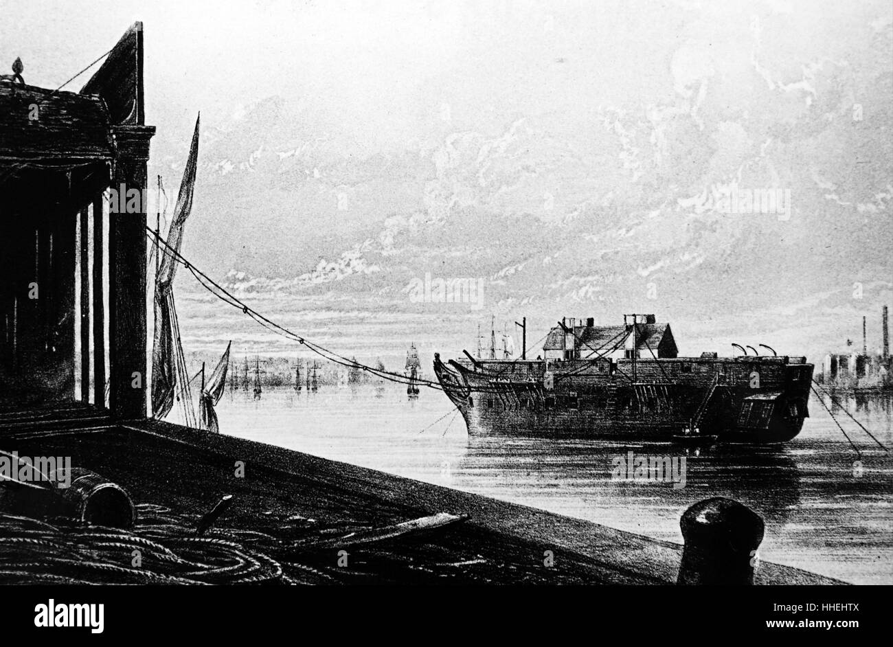 Engraving depicting the 'Great Eastern' used during the creation of the ...