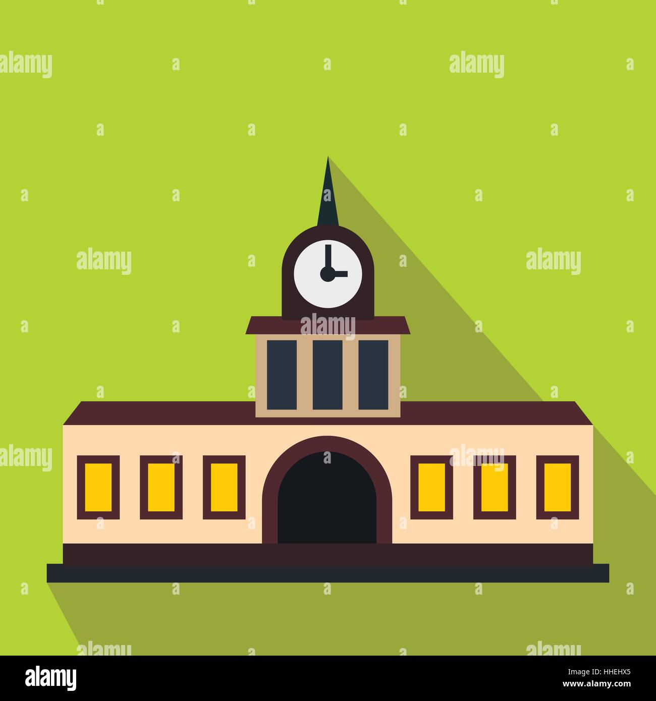 Old railway platform Stock Vector Images - Alamy