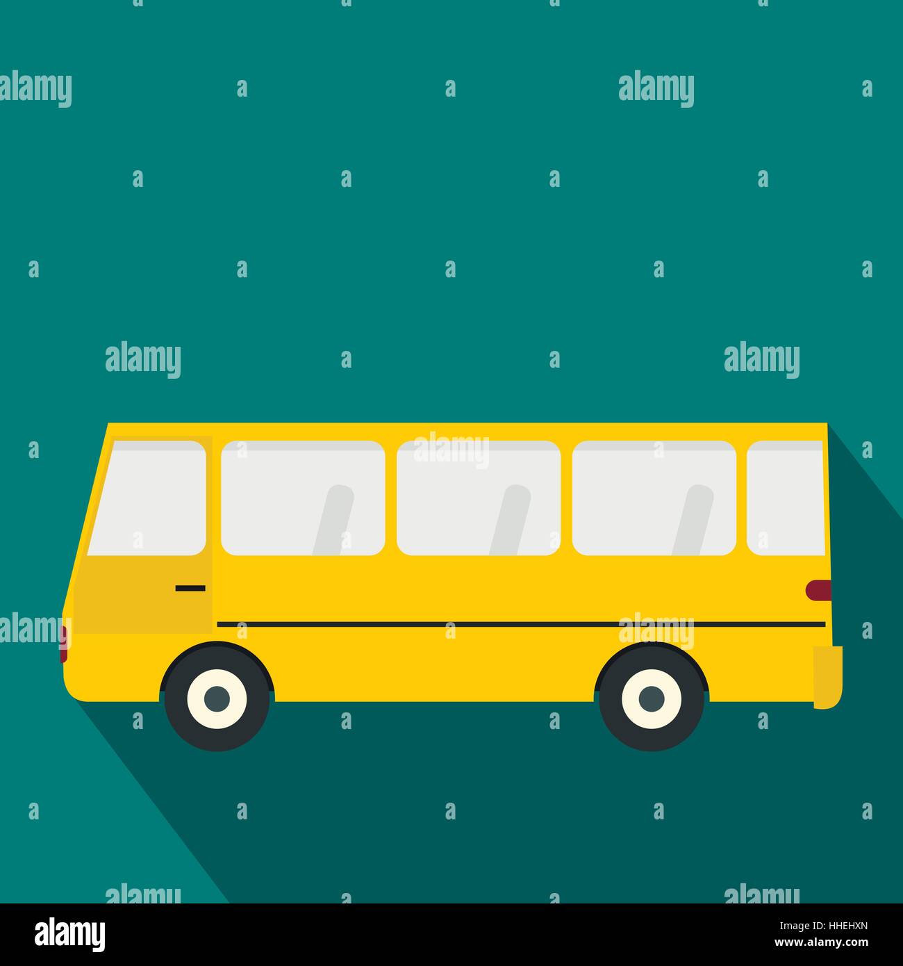 Bus icon in flat style Stock Vector Image & Art - Alamy