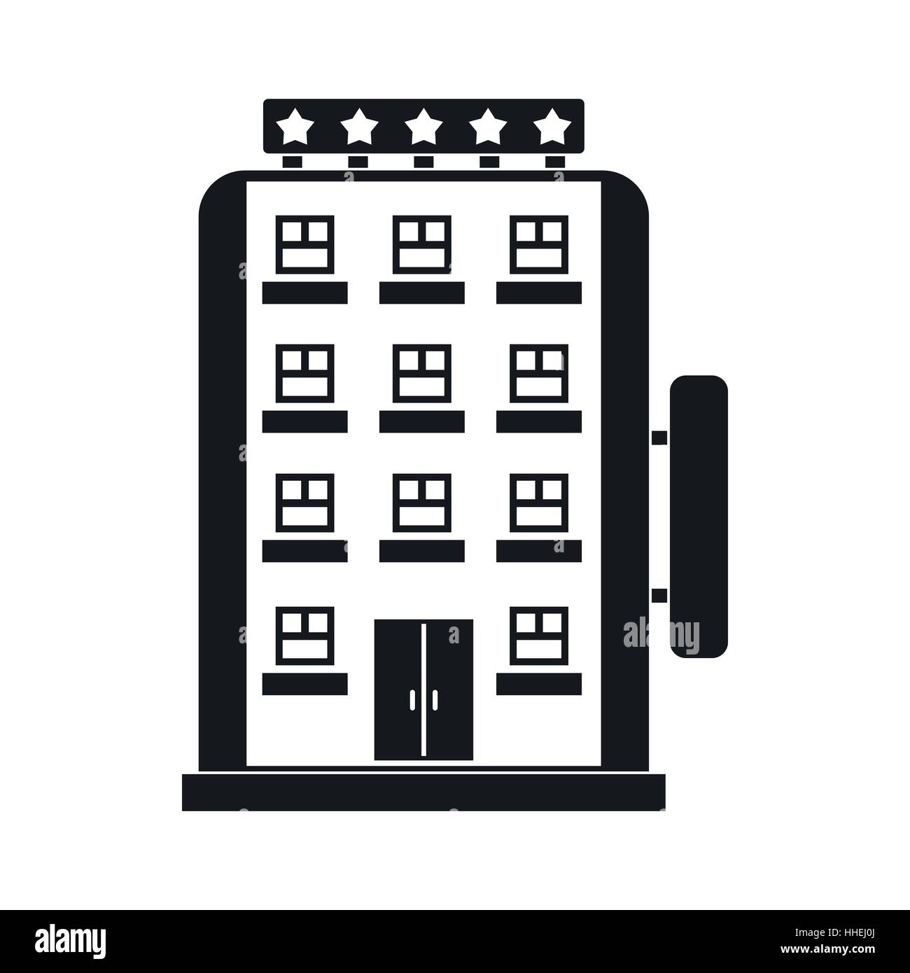 Black tower hotel Cut Out Stock Images & Pictures - Alamy