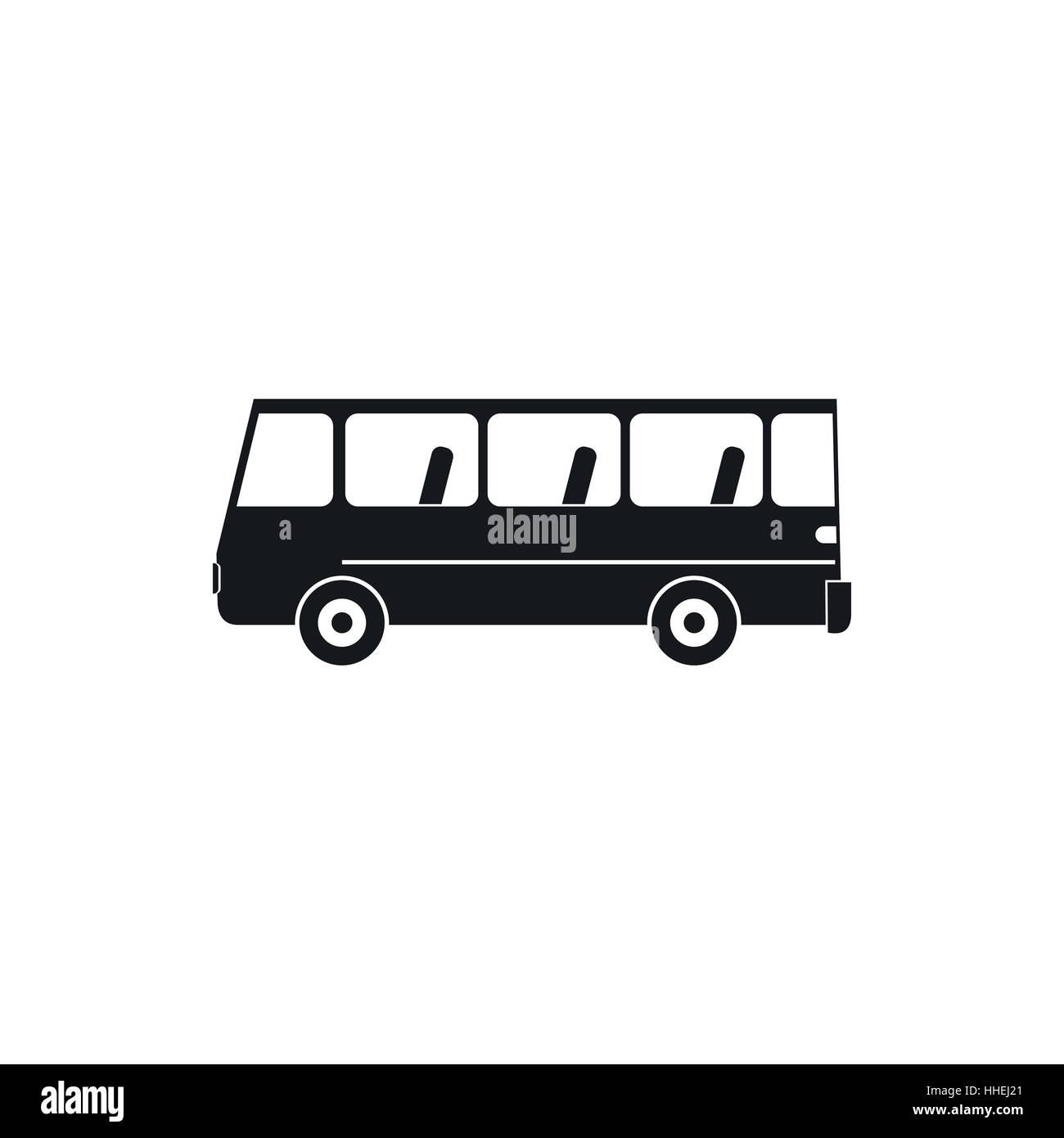 Bus icon in simple style Stock Vector Image & Art - Alamy