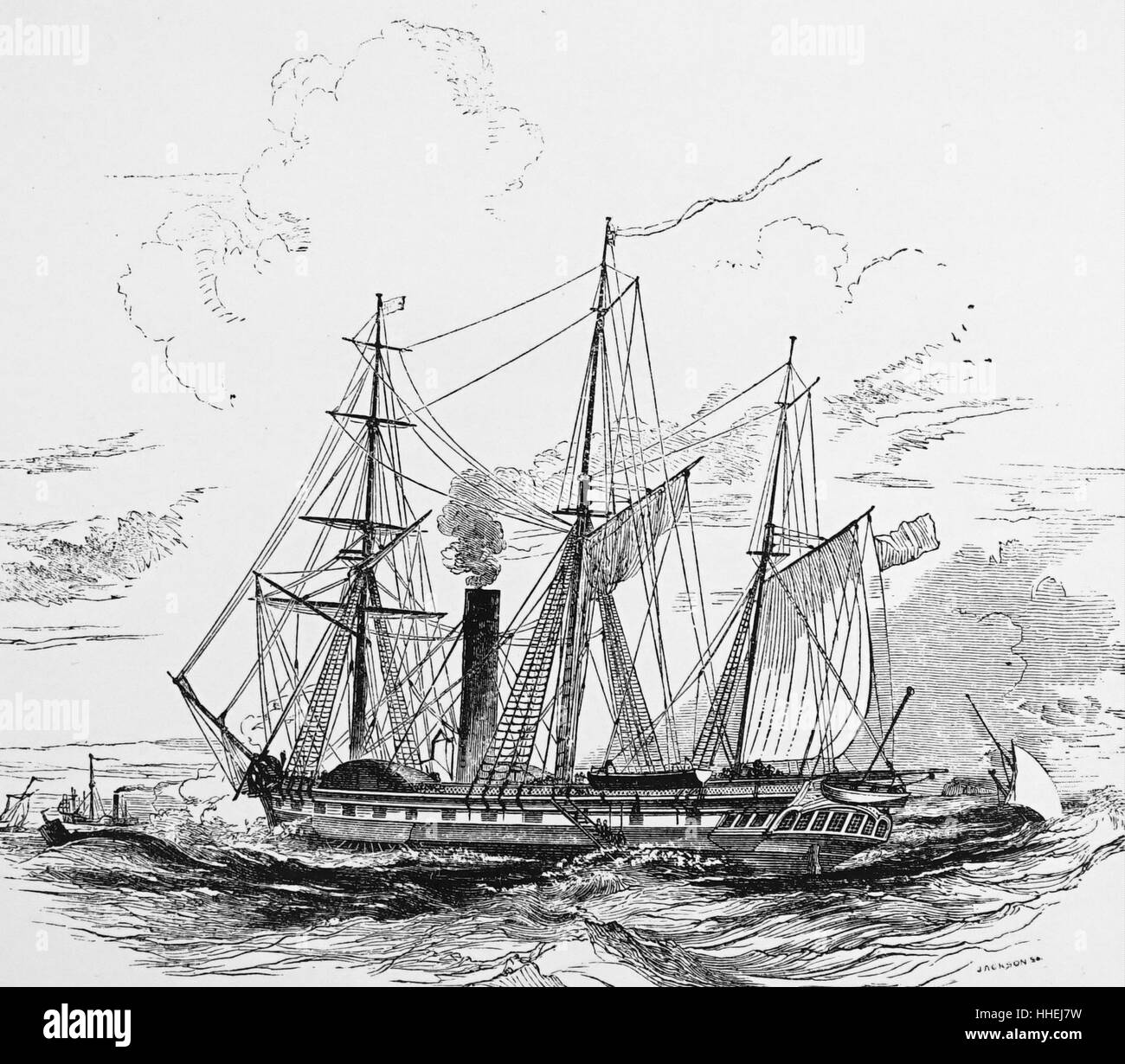 Paddle Steamer 19th Century High Resolution Stock Photography and ...