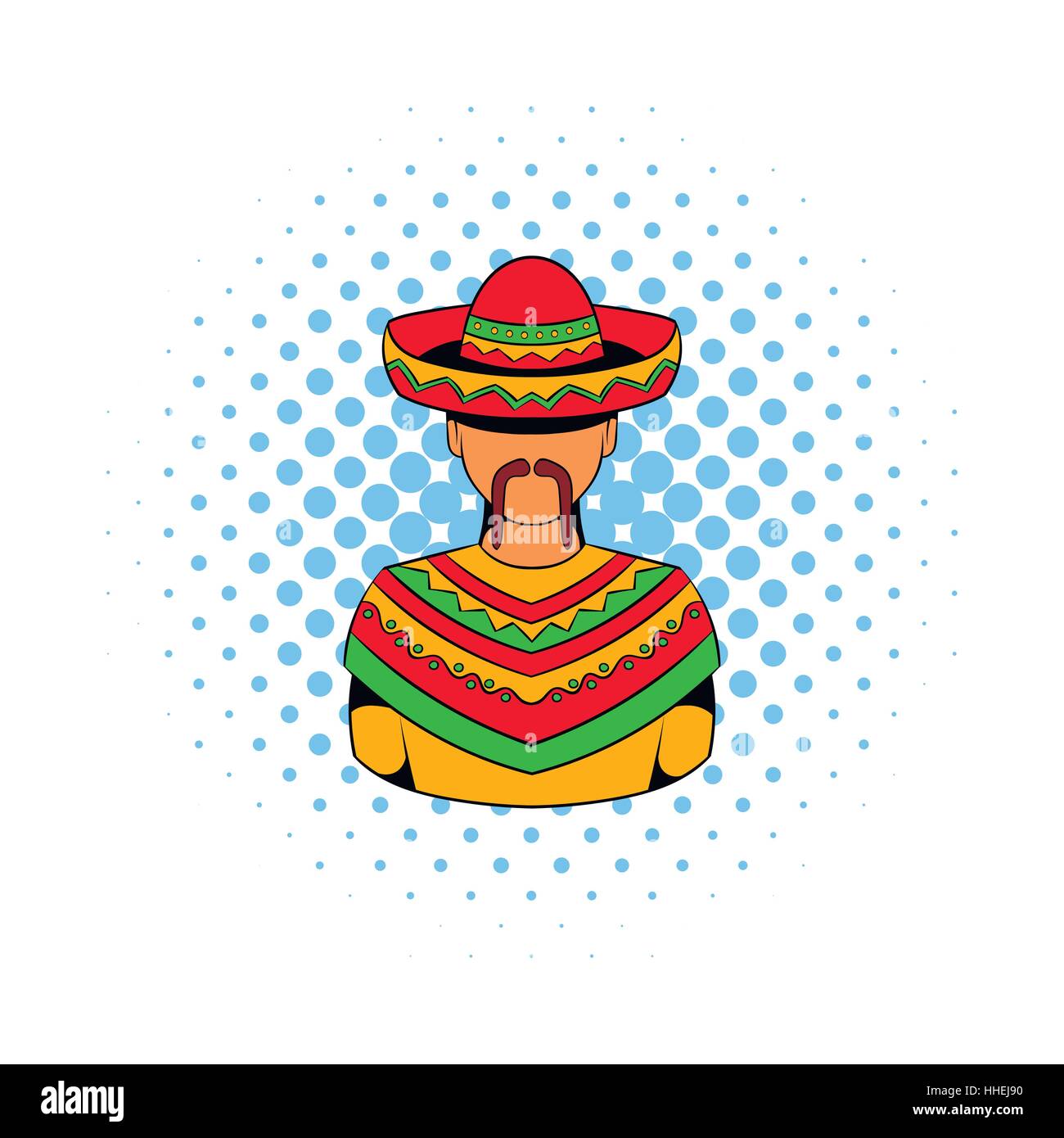 Mexican traditional man standing Stock Vector Images - Alamy