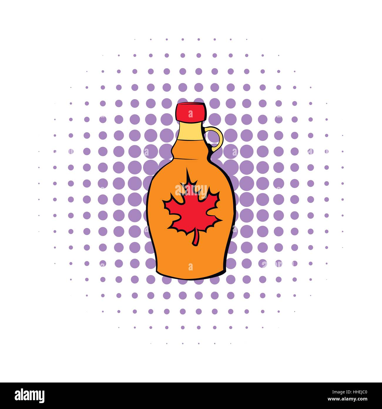 Bottle of maple syrup icon, comics style Stock Vector Image & Art - Alamy