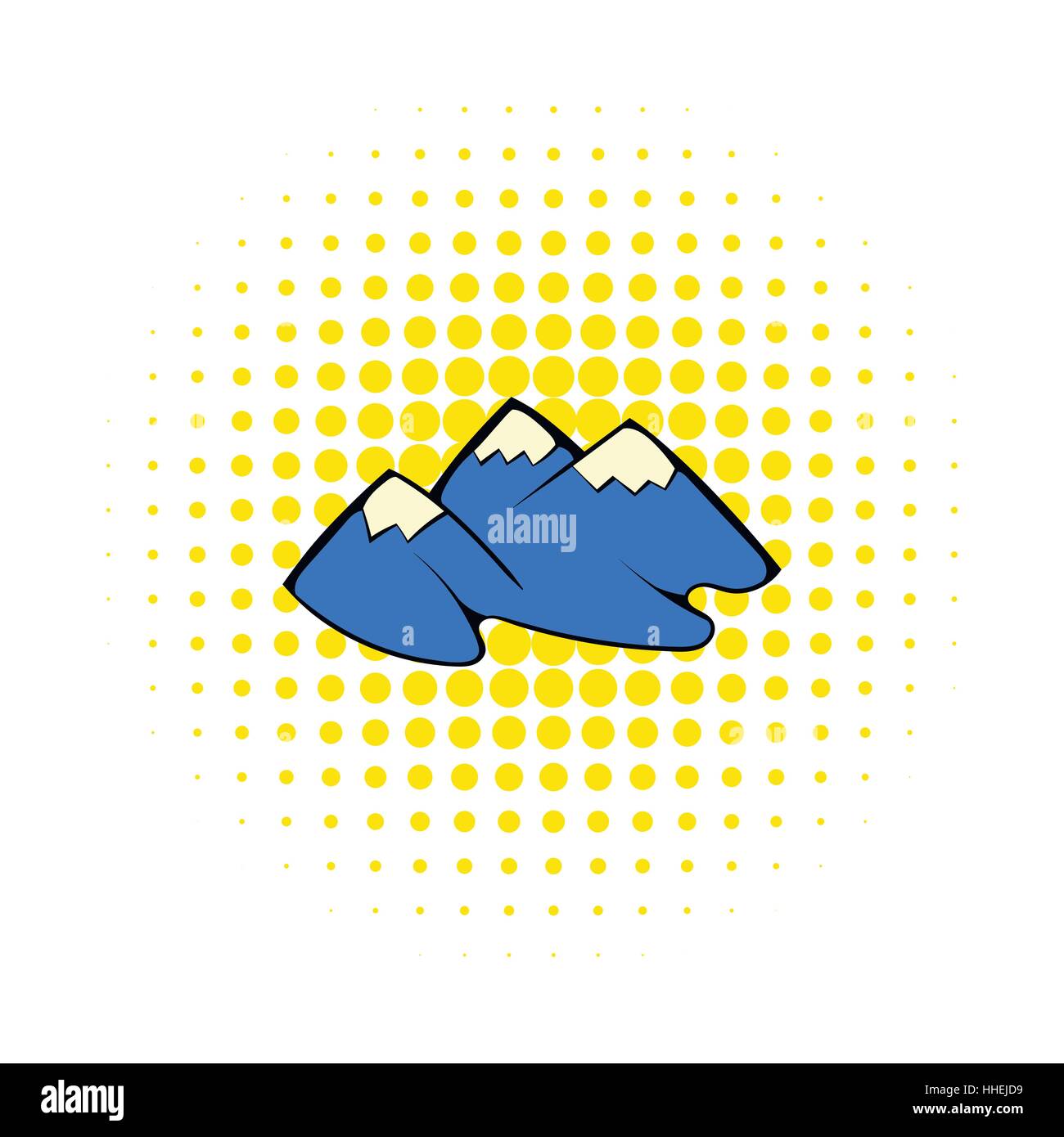 Reflection rock in mountain Stock Vector Images - Alamy