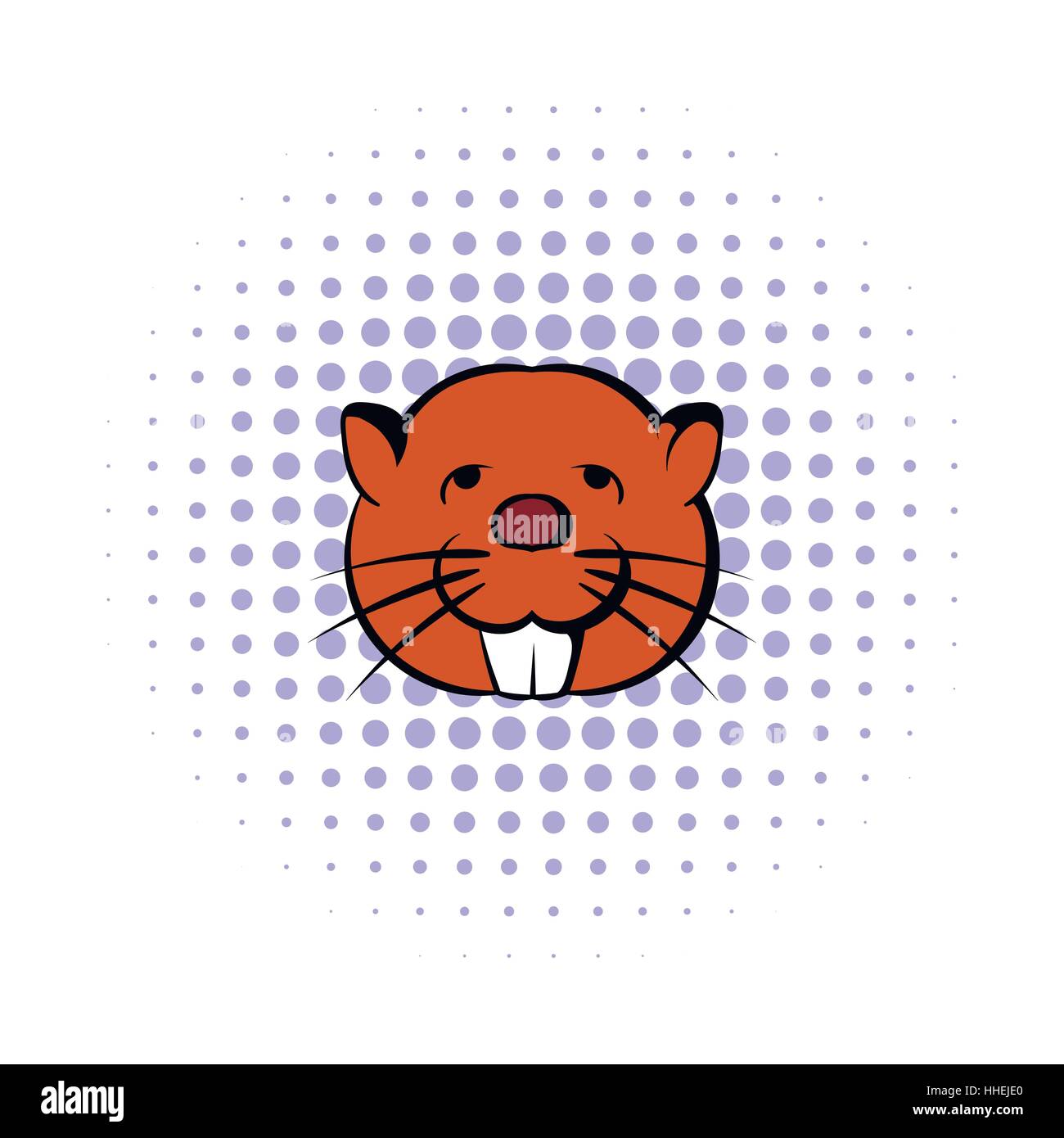 Head of beaver icon, comics style Stock Vector Image & Art - Alamy