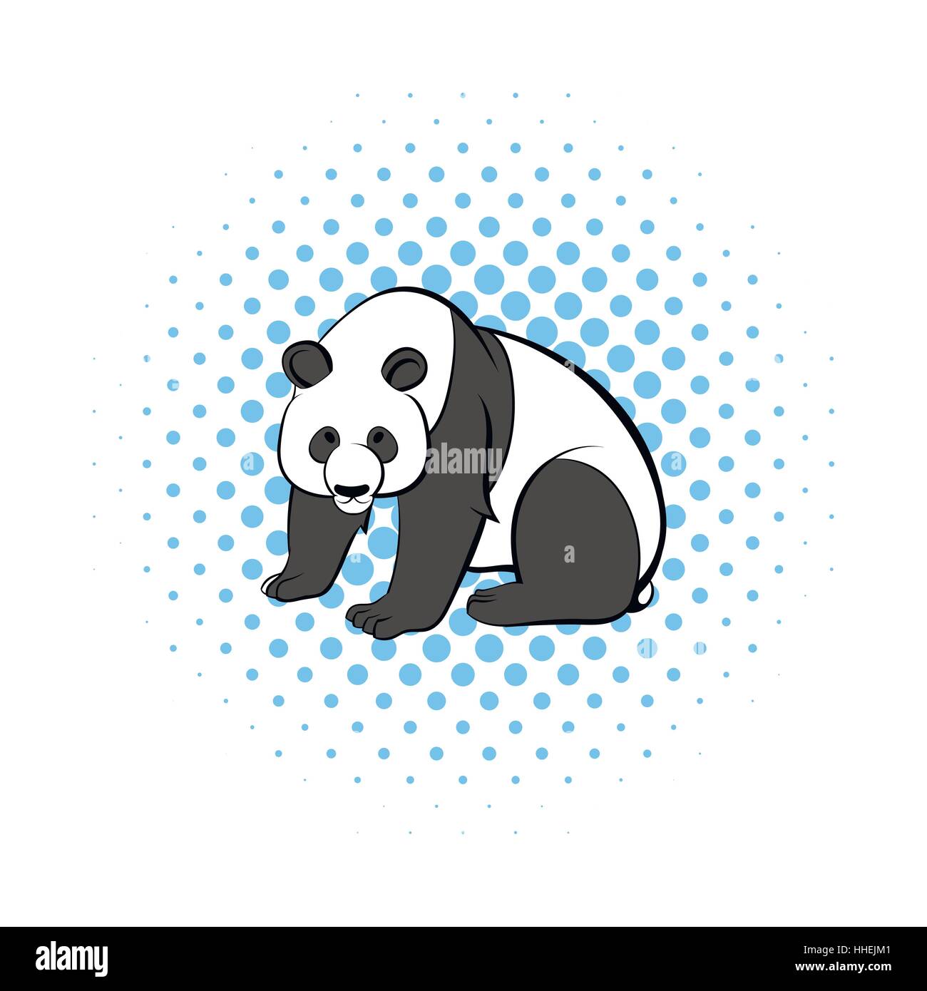 Panda icon in comics style Stock Vector Image & Art - Alamy