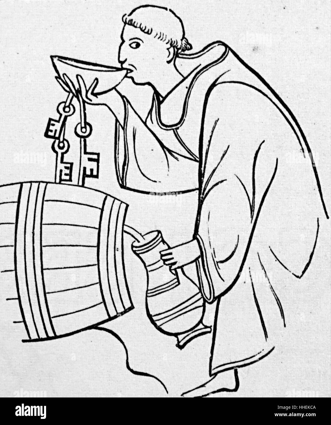 History monk religion medieval High Resolution Stock Photography and ...