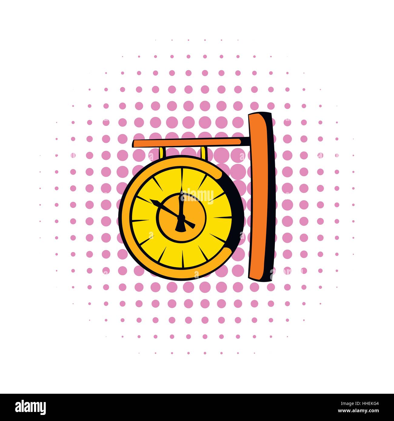 Platform clock railway Stock Vector Images - Alamy
