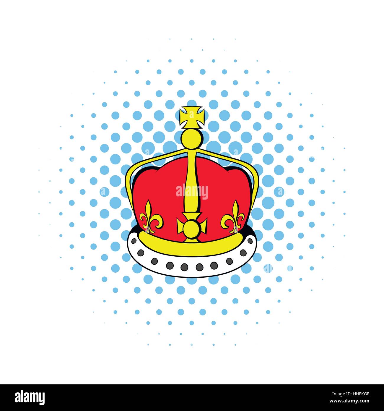 British crown icon, comics style Stock Vector Image & Art - Alamy