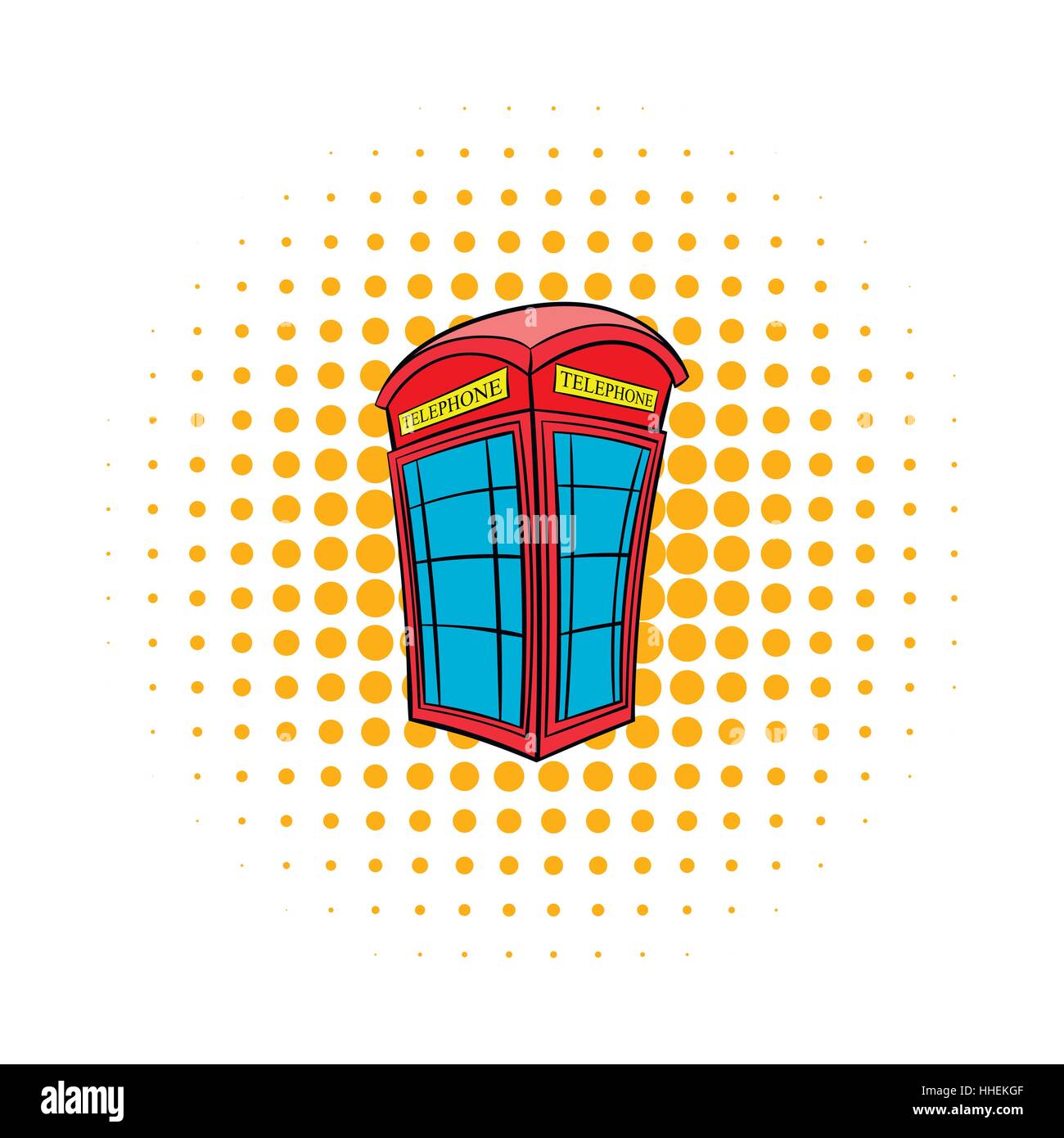 English style telephone booth Stock Vector Images - Alamy