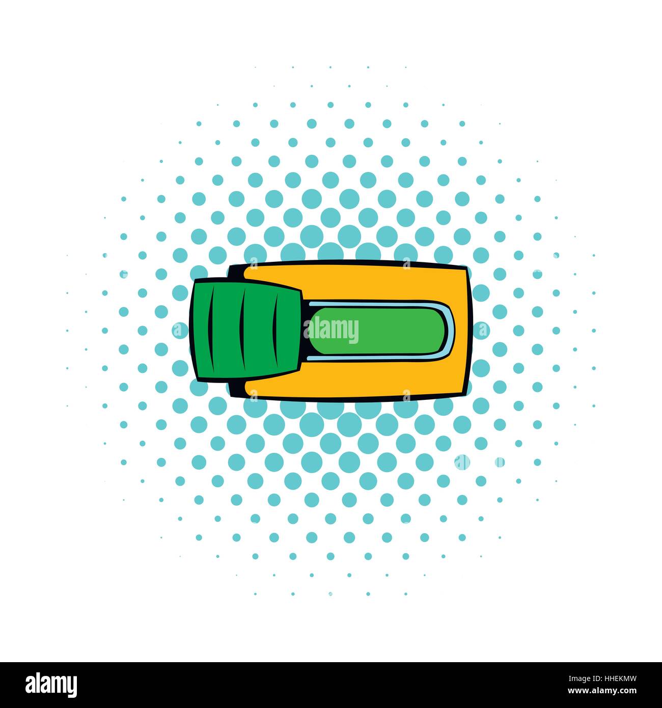 Toggle switch in Yes position icon, comics style Stock Vector Image ...