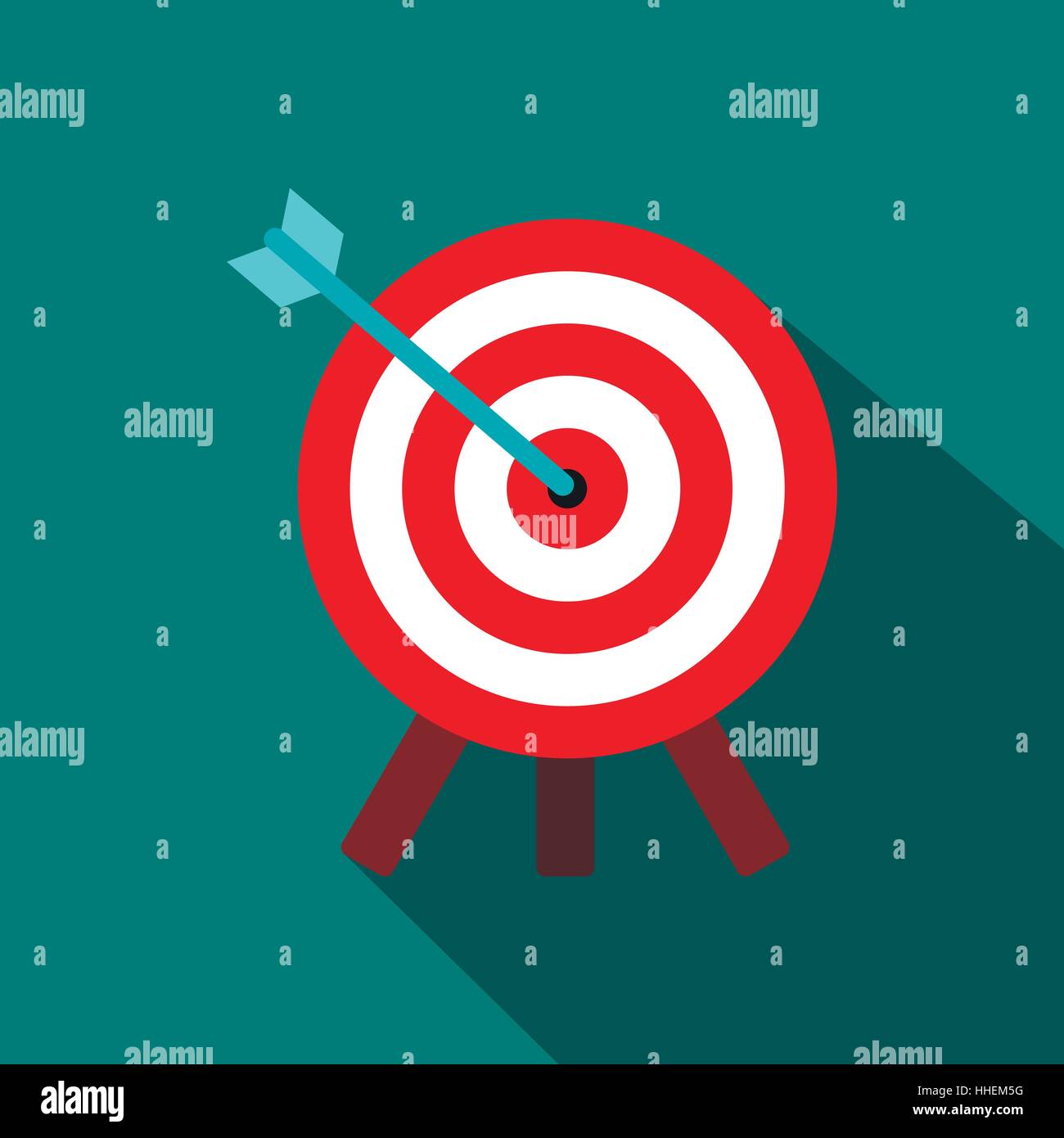 Target icon in flat style Stock Vector Image & Art - Alamy