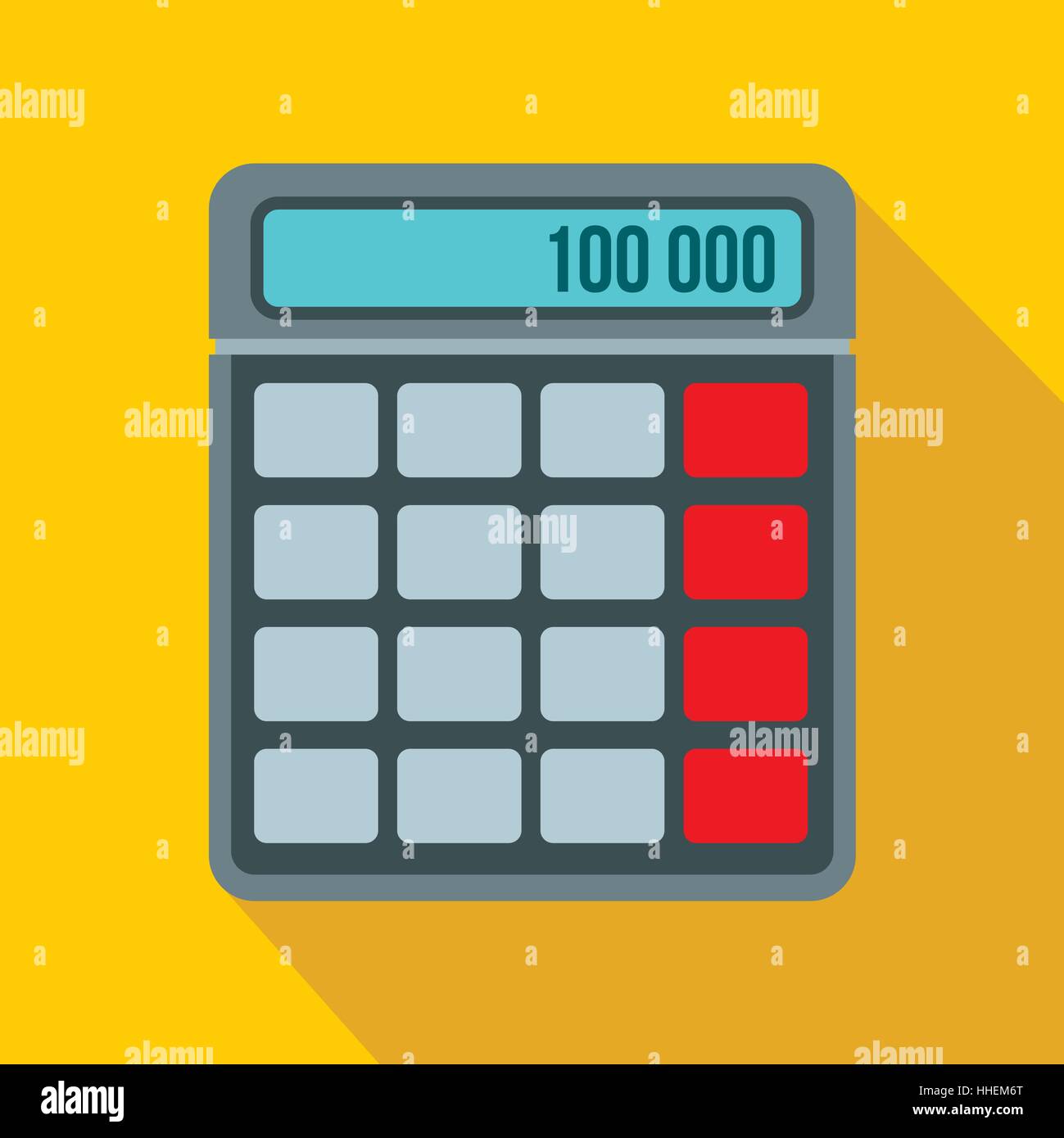 Calculator icon in flat style Stock Vector Image & Art - Alamy