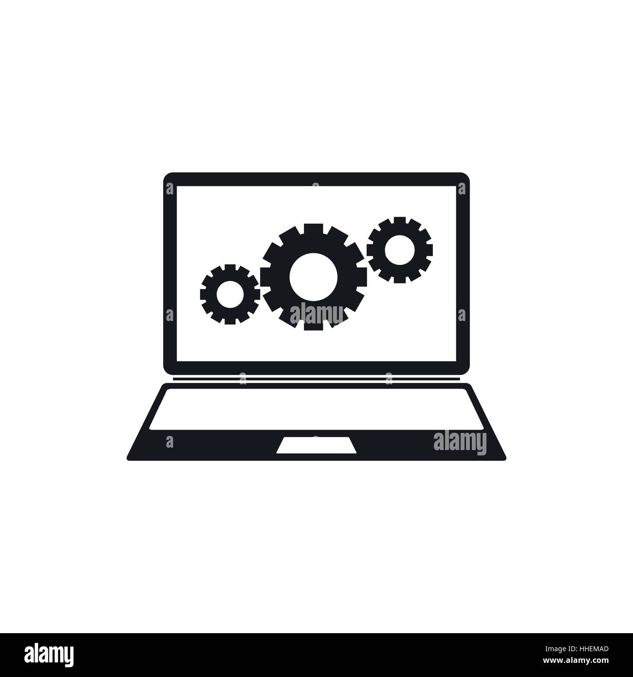 Laptop repair icon simple hi-res stock photography and images - Alamy