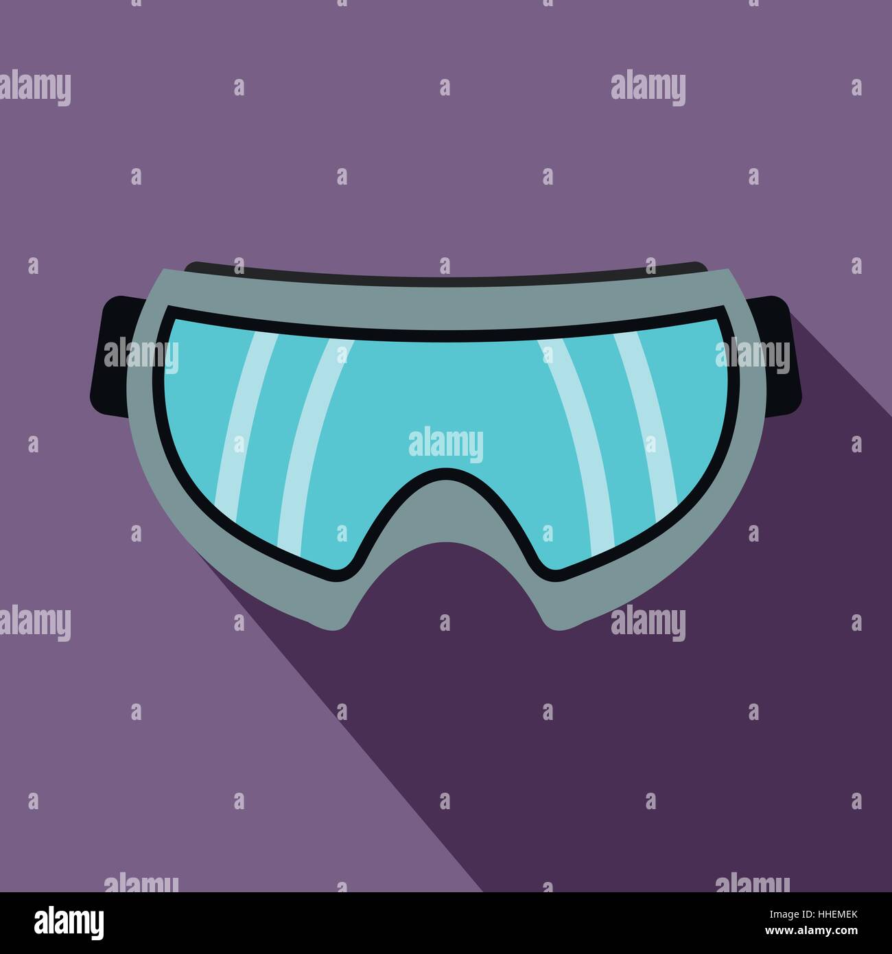 Snowboarder icon flat style Stock Vector Images - Alamy