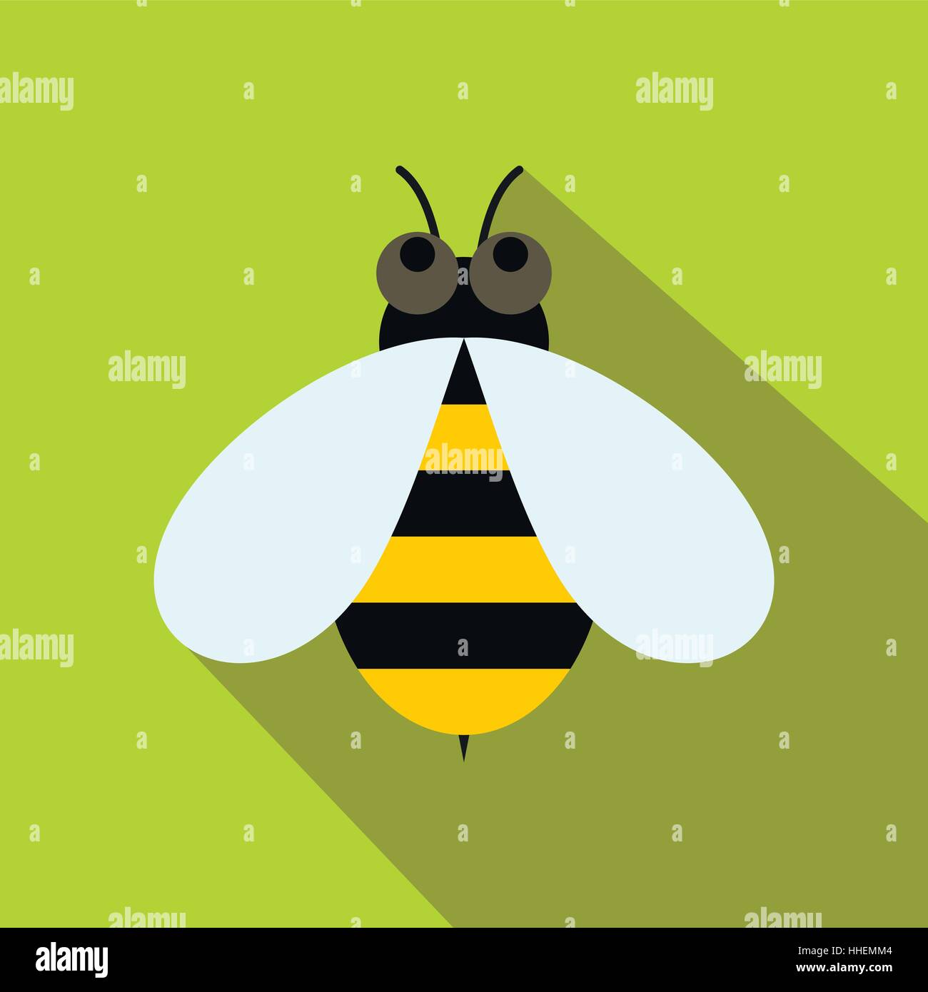 Honey bee icon, flat style Stock Vector Image & Art - Alamy
