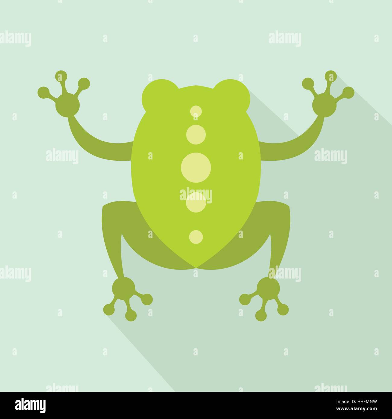 Green frog icon, flat style Stock Vector Image & Art - Alamy