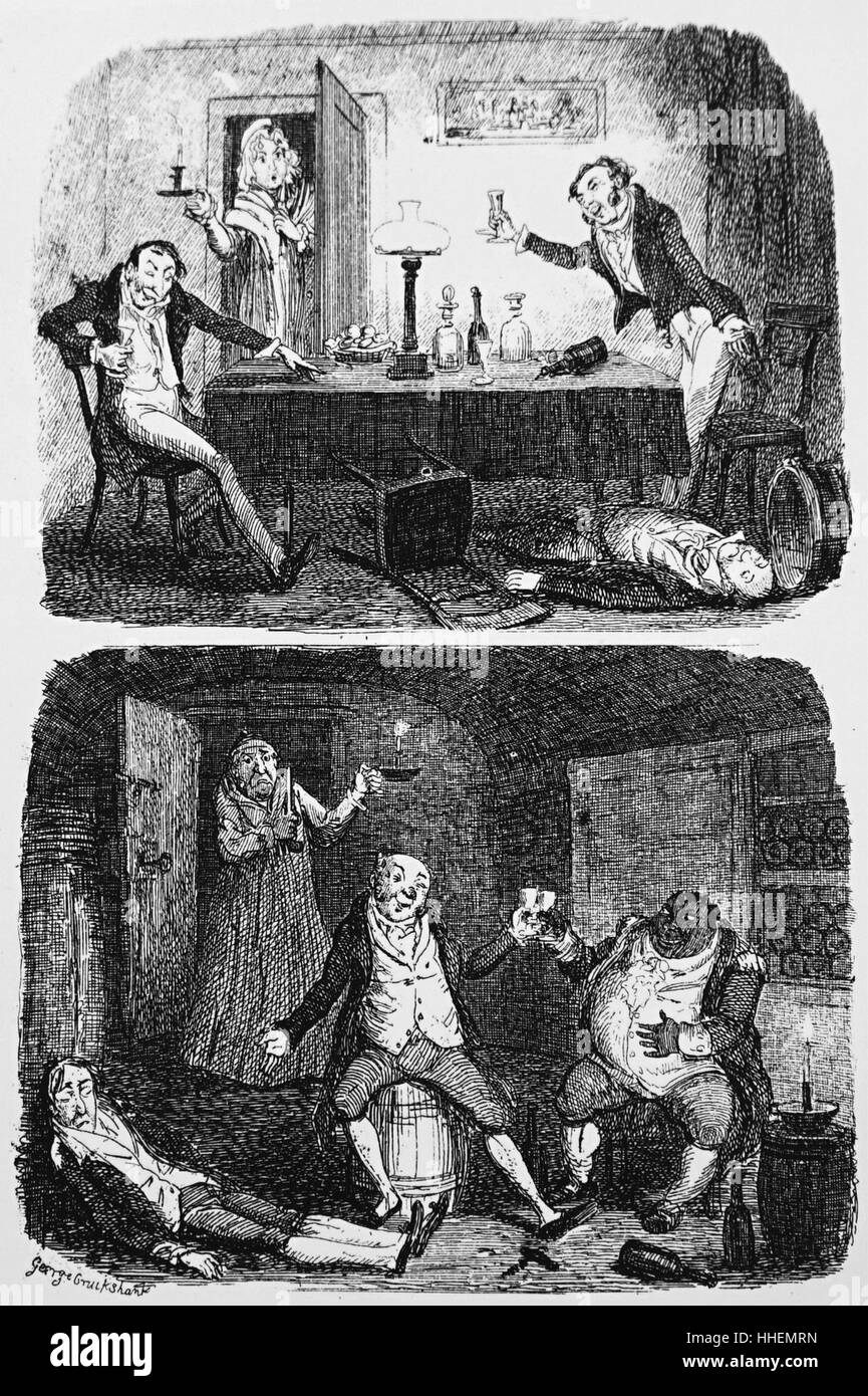 Illustration By George Cruikshank Illustration Stock Photos ...
