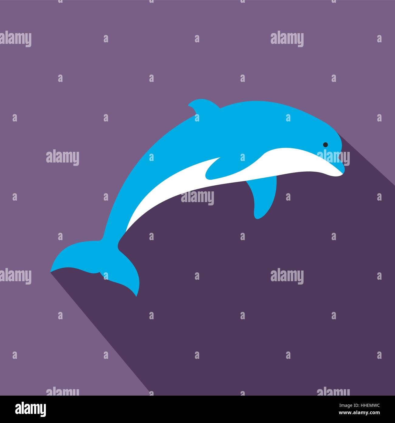 Flat dolphin hi-res stock photography and images - Alamy