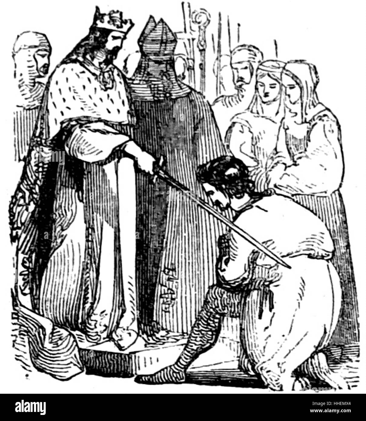 King knighting hi-res stock photography and images - Alamy