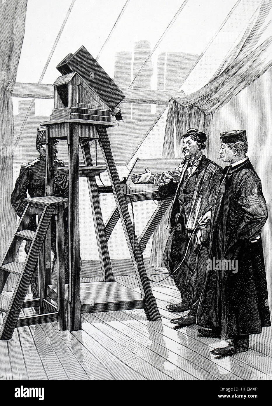 Illustration depicting 'bertillonage' which was originally, a system ...