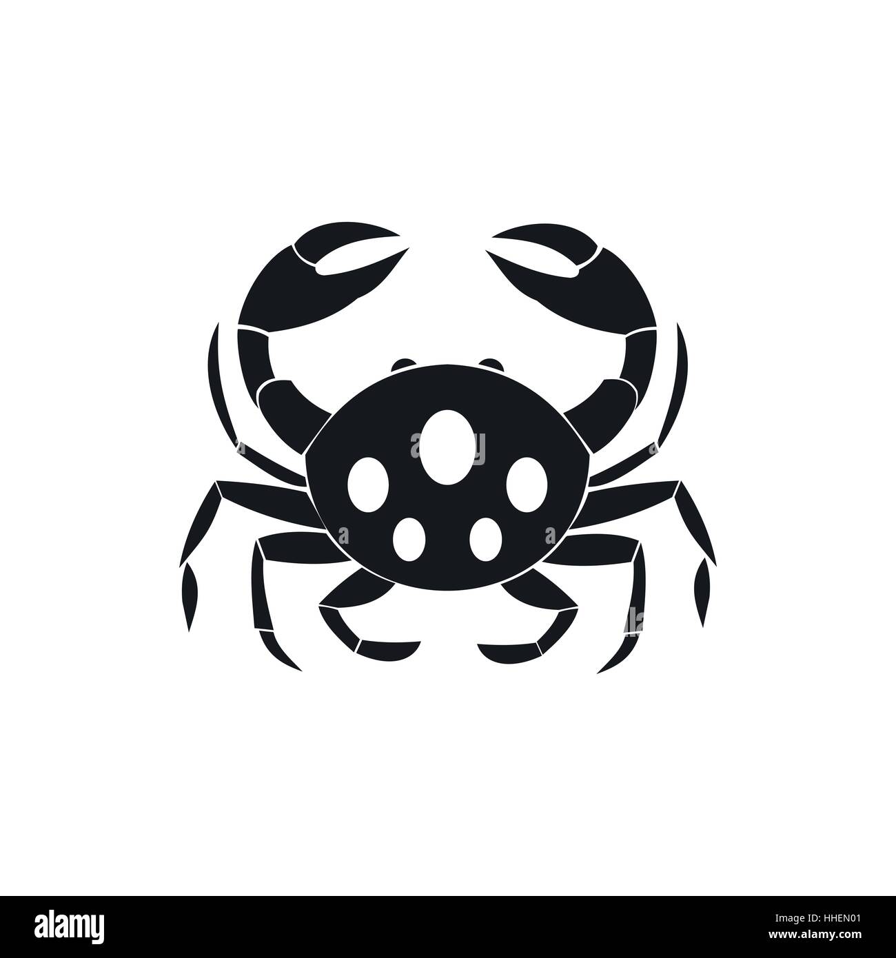 Crab icon, simple style Stock Vector Image & Art - Alamy