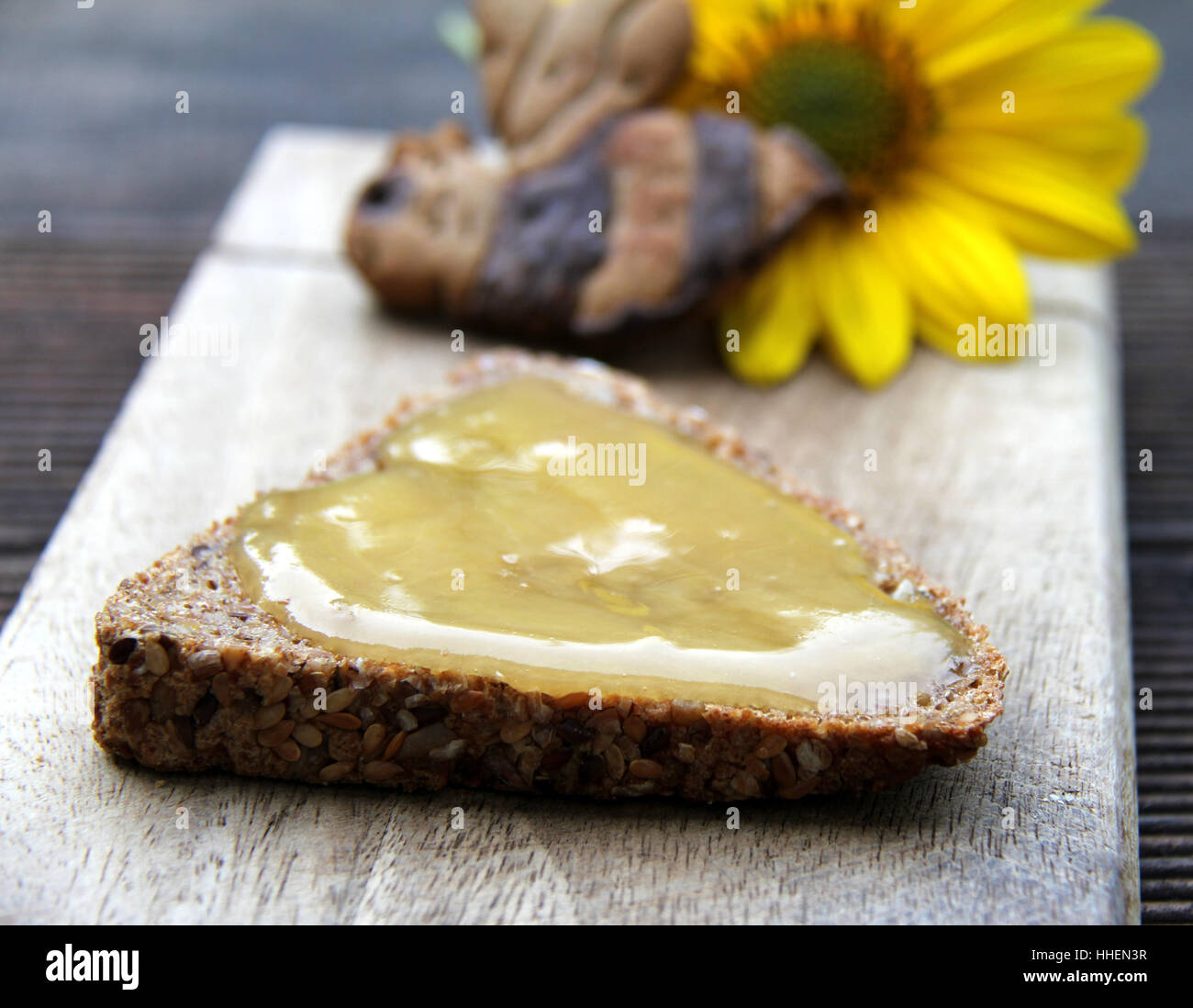 bread, flower, sunflower, plant, honeybee, golden, ingredients, whole ...