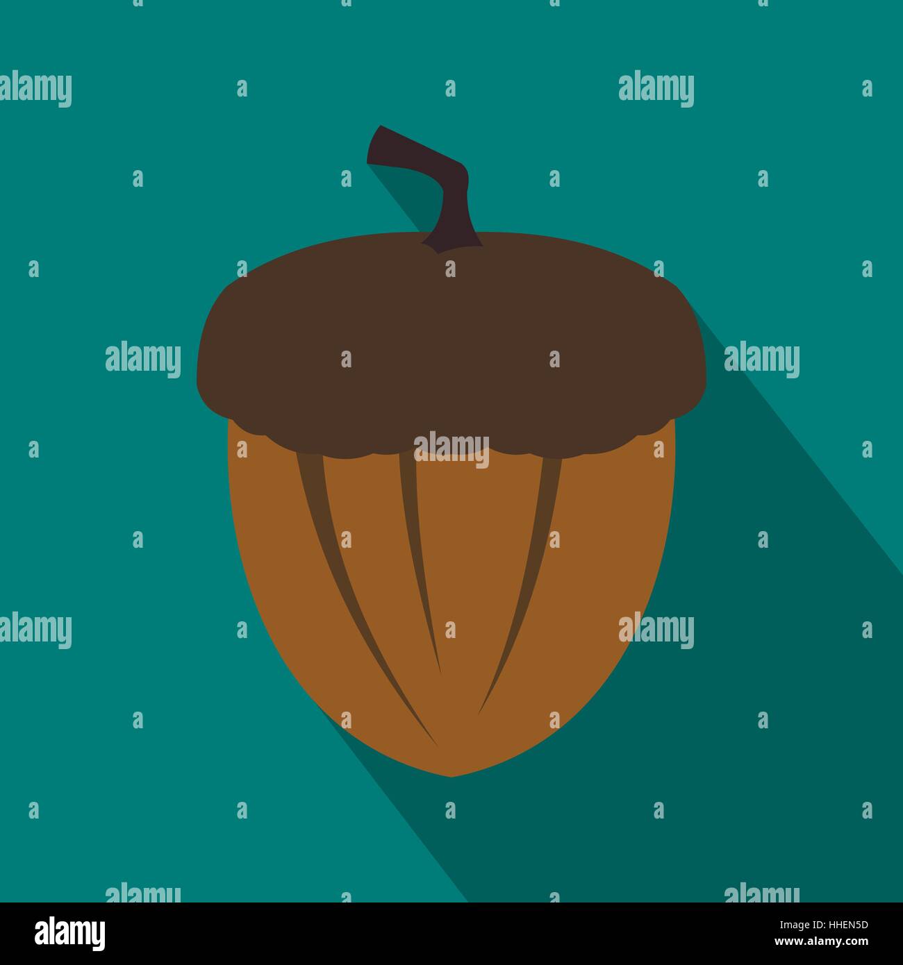 Acorn icon in flat style Stock Vector Image & Art - Alamy