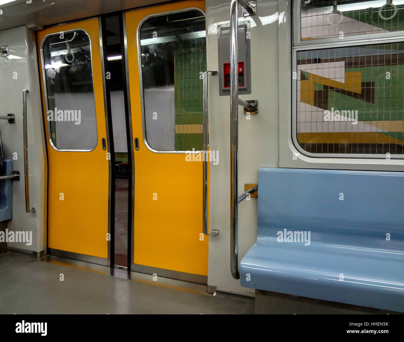 Inside view train wagon in hi-res stock photography and images - Alamy