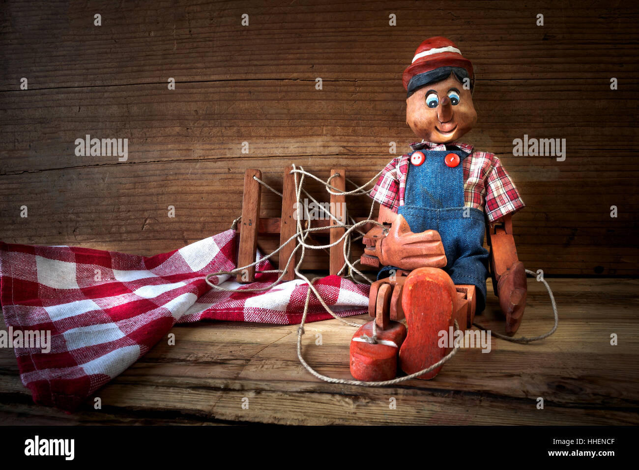 Pinocchio puppet made from wood.These items are a collection of my own ...