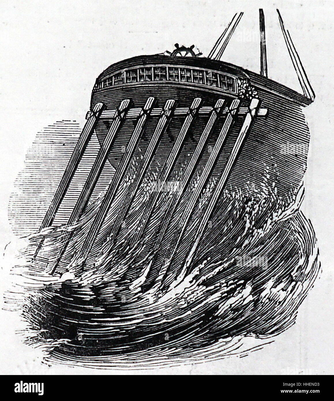 Illustration depicting the steamer 'The Great Britain', the first screw ...